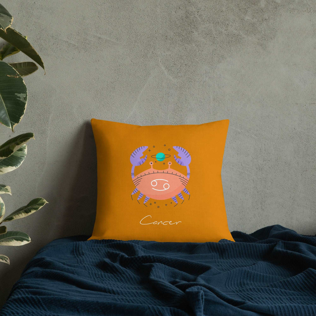 CANCER Zodiac Pillow